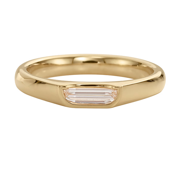 Minimalist Half Moon Diamond Band – ARTEMER