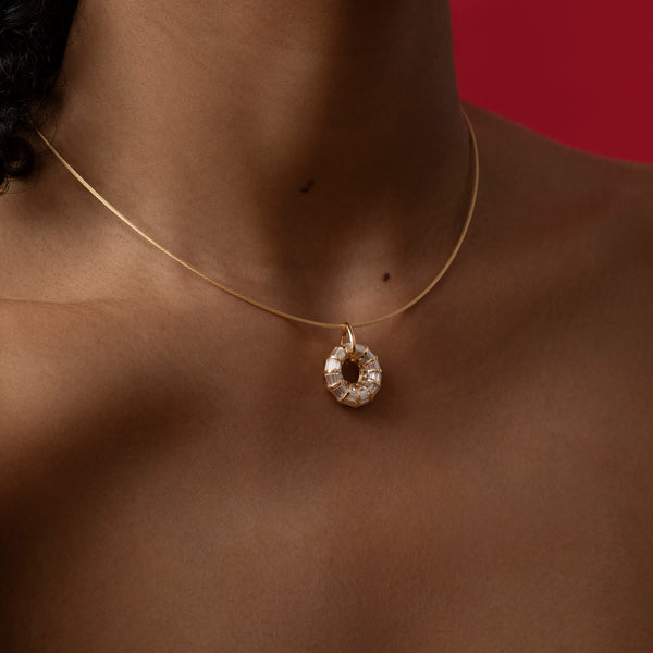 Nimbus Diamond Pendant Necklace in 18K Gold – ARTEMER