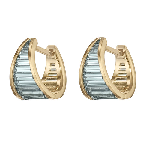 Sapphire baguette earrings store