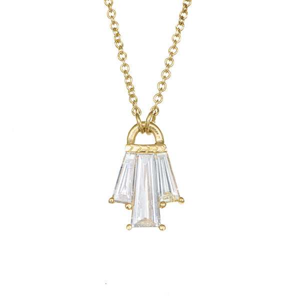Tapered Diamond Bell Necklace - OOAK – ARTEMER